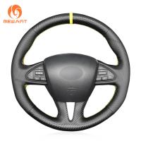 China Car Steering Wheel Protecting MEWANT Lace Up Leather Cover for Infiniti Q50 Q50s QX50 for sale