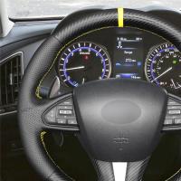 China Car Steering Wheel Protecting MEWANT Lace Up Leather Cover for Infiniti Q50 Q50s QX50 for sale
