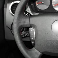 China Upgrade Your Ssangyong Actyon Kyron with Black Artificial Leather Steering Wheel Skin for sale
