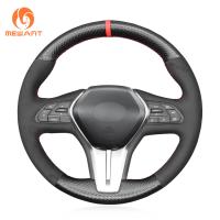 China Carbon Fiber Hand Stitching Steering Wheel Cover Perfectly Fit For Infiniti Q50 QX50 for sale