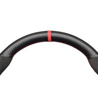 China Carbon Fiber Hand Stitching Steering Wheel Cover Perfectly Fit For Infiniti Q50 QX50 for sale