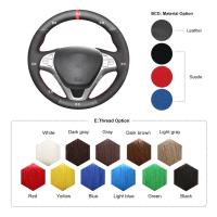 China Hand Stitching Beige PU Leather Steering Wheel Cover for Hyundai Genesis Coupe Rohens for sale
