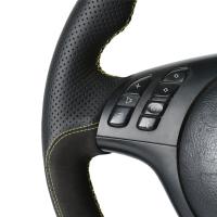 China Hand Sew Steering Wheel Cover for BMW E46 E39 330i 540i 525i 530i 330Ci M3 2001-2003 for sale