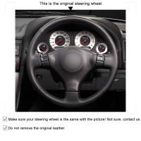 China Customized Hand Sewing Steering Wheel Cover for 200SX S15/Silvia/Skyline R34 GTR GT-R for sale