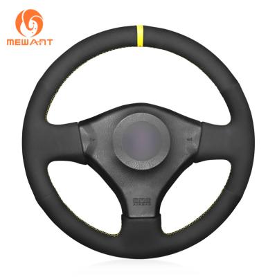 China Customization Soft Suede Steering Wheel Cover for NISSAN Skyline R34 GTR GT-R BNR34 1999 2000 2001-2002 for sale