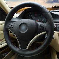 China Elegant Nappa Leather Steering Wheel Cover for BMW 3 Series E90 E91 E92 E93 2006-2011 for sale