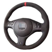 China Upgrade Your BMW E36 330CI 2003 Interior with a Black Soft Suede Steering Wheel Cover for sale