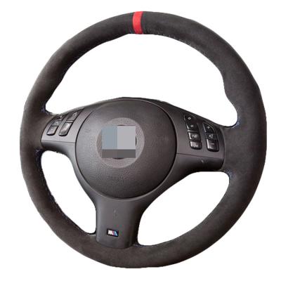 China Upgrade Your BMW E36 330CI 2003 Interior with a Black Soft Suede Steering Wheel Cover for sale