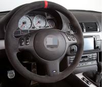 China Upgrade Your BMW E36 330CI 2003 Interior with a Black Soft Suede Steering Wheel Cover for sale