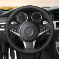 China Steering Wheel Cover for BMW 5 Series E60 E61 2007-2010 M5 E60 2006-2010 M6 E63 E64 2006-2010 for sale