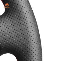 China Custom 4-Spoke Leather Wrap Steering Wheel Cover for Hyundai Sonata 2004 Professional for sale