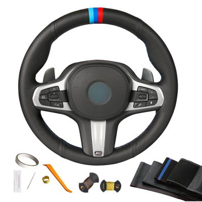 China Custom Steering Wheel Cover for 2018 2019 BMW 5 Series G30 G31 M5 F90 X3 G01 X5 G05 for sale