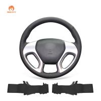 China Colorful Thread Ultimate Style Leather Steering Wheel Cover for Hyundai ix35/Tucson 2 for sale