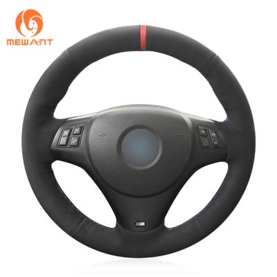 China 3-Spoke Wheel Mewant Steering Wheel Cover for BMW 1 Series E81 E82 E87 E88 2008-2013 for sale