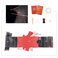 China Custom Red Leather Steering Wheel Cover Wrap for Infiniti EX35 EX37 G25 G35 G37 Q40 Q60 for sale