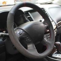 China FX37 Leather Steering Wheel Cover Upgrade Your Infiniti and Nissan Driving Experience for sale
