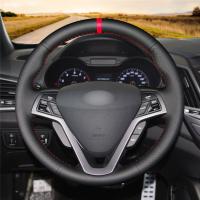China Hyundai Veloster 2011-2017 Custom Hand Sewing Artificial Leather Steering Wheel Cover for sale