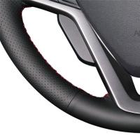China Hyundai Veloster 2011-2017 Custom Hand Sewing Artificial Leather Steering Wheel Cover for sale