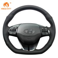 China Personalized Hand Sewing Steering Wheel Cover for Hyundai 4 Ioniq 2016 2017 2018 2019 for sale