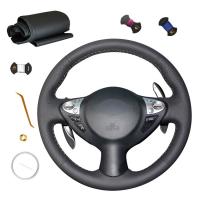 China Leather Steering Wheel Cover for Infiniti FX35 and FX50 Customized Design Online for sale