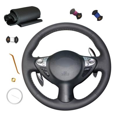 China Leather Steering Wheel Cover for Infiniti FX35 and FX50 Customized Design Online for sale