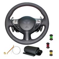 China Suede Leather MEWANT Steering Wheel Cover for C Infiniti FX FX35 FX50 QX70 2008-2016 for sale