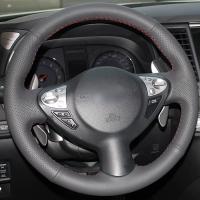 China Suede Leather MEWANT Steering Wheel Cover for C Infiniti FX FX35 FX50 QX70 2008-2016 for sale