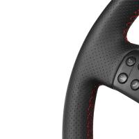 China Hand Sewing Artificial Leather Steering Wheel Cover for Polo Small Blade Tool Included for sale