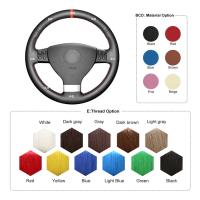 China Hand Sewing Artificial Leather Steering Wheel Cover for Polo Small Blade Tool Included for sale