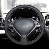 China Stylish Custom Steering Wheel Cover for Infiniti G37 2007-2013 EX35 2008-2012 EX37 2013 for sale