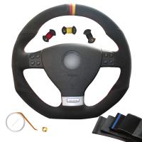 China 2007-2016 Soft Suede Steering Wheel Cover for VW Golf 5 Mk5 GTI R32 Passat R GT TIGUAN JETTA Scirocco for sale
