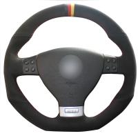 China 2007-2016 Soft Suede Steering Wheel Cover for VW Golf 5 Mk5 GTI R32 Passat R GT TIGUAN JETTA Scirocco for sale