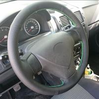 China Black Artificial Leather DIY Steering Wheel Cover for Hyundai 2006-2011 Getz 2005-2011 for sale