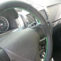 China Black Artificial Leather DIY Steering Wheel Cover for Hyundai 2006-2011 Getz 2005-2011 for sale