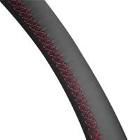 China 30*15*5 cm Handcrafted Steering Wheel Cover for VW Golf 5 Mk5 GTI R32 Passat R GT 2005 for sale