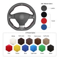 China 30*15*5 cm Handcrafted Steering Wheel Cover for VW Golf 5 Mk5 GTI R32 Passat R GT 2005 for sale