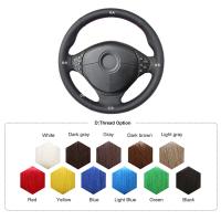 China Customized Leather Steering Wheel Wrap for BMW E46 3 Series 1999-2005 E53 X5 2000-2006 for sale