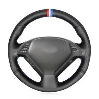China Car Accessories For Infiniti EX35 EX37 G25 G35 G37 Q40 Q60 DIY Suede Steering Wheel Wrap for sale