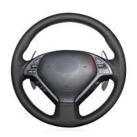 China Car Accessories For Infiniti EX35 EX37 G25 G35 G37 Q40 Q60 DIY Suede Steering Wheel Wrap for sale