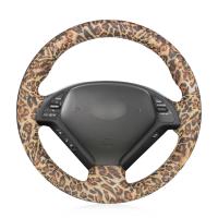 China Car Accessories For Infiniti EX35 EX37 G25 G35 G37 Q40 Q60 DIY Suede Steering Wheel Wrap for sale