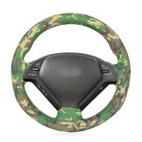 China Car Accessories For Infiniti EX35 EX37 G25 G35 G37 Q40 Q60 DIY Suede Steering Wheel Wrap for sale