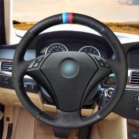 China Drop Shipping Service Accepted DIY Steering Wheel Cover for BMW 5 Series E60 E61 for sale