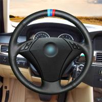 China Drop Shipping Service Accepted DIY Steering Wheel Cover for BMW 5 Series E60 E61 for sale