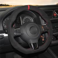 China Car Steering Wheel Cover for Volkswagen GTI Golf 5 6 7 MK6 MK5 MK7 VW Polo Scirocco R for sale
