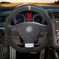 China Car Steering Wheel Cover for Volkswagen GTI Golf 5 6 7 MK6 MK5 MK7 VW Polo Scirocco R for sale