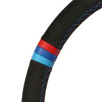 China Custom Suede Steering Wheel Cover for BMW 3 5 Series E46 E46/5 E39 2000-2005 X5 E53 Z3 for sale