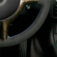 China Custom Suede Steering Wheel Cover for BMW 3 5 Series E46 E46/5 E39 2000-2005 X5 E53 Z3 for sale