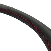 China Green Thread Custom Black DIY Steering Wheel Cover for Infiniti FX35 FX45 2003-2012 for sale