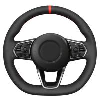 China Customize Your Acura MDX TLX ILX Tl RSX Integra with Black Suede Steering Wheel Cover for sale