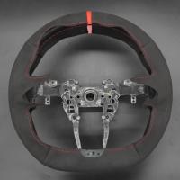 China Customize Your Acura MDX TLX ILX Tl RSX Integra with Black Suede Steering Wheel Cover for sale